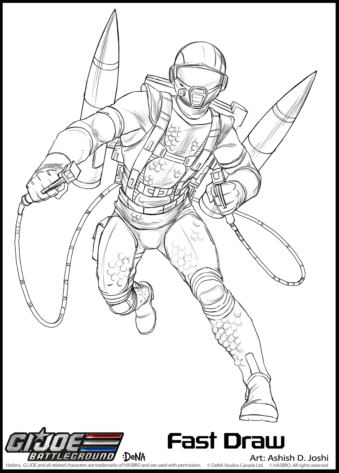 ATOMIC HERMIT: G.I.JOE Battleground line Art
