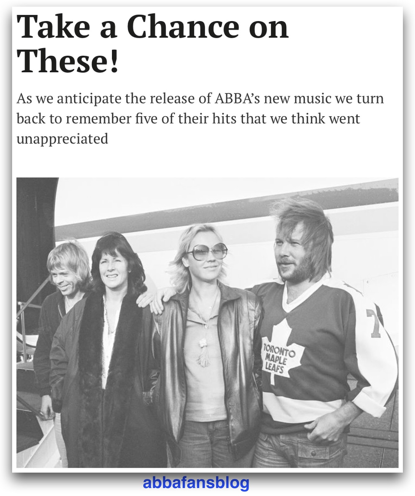 ABBA Fans Blog: Abba Article