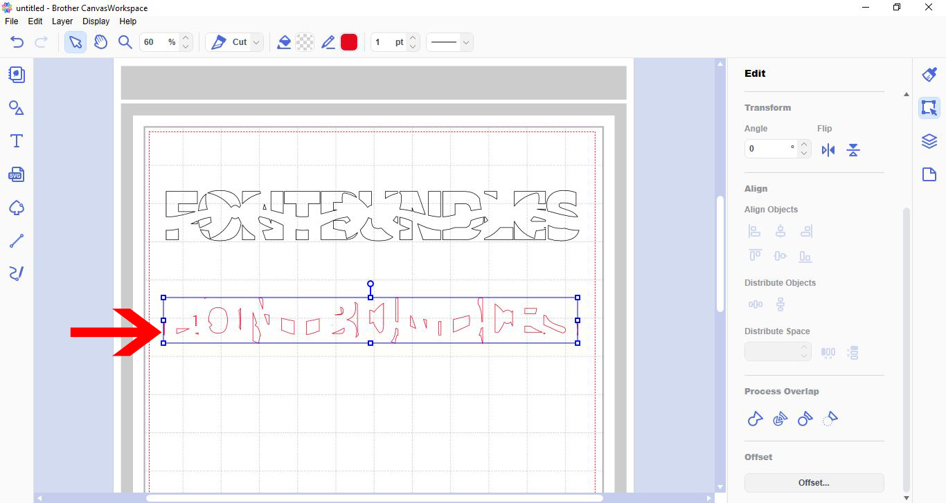 How to create a knock out effect in brother scan and cut canvas ...