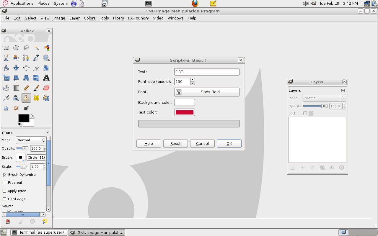 Linux World: Creating fire animation using gimp in linux