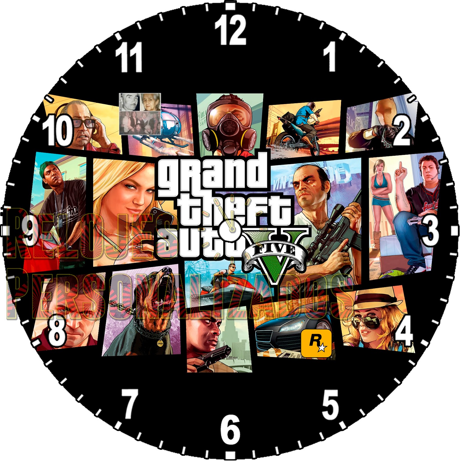 Relojes Murales Personalizados: Diseños de GTA