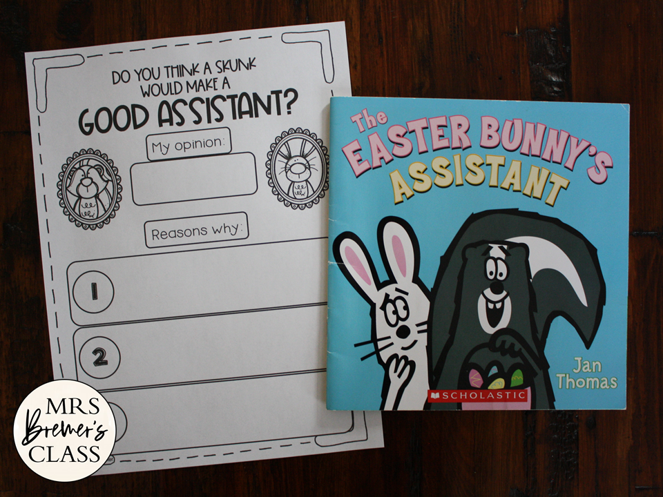 The Easter Bunny's Assistant Book Study Companion Activities | Mrs ...