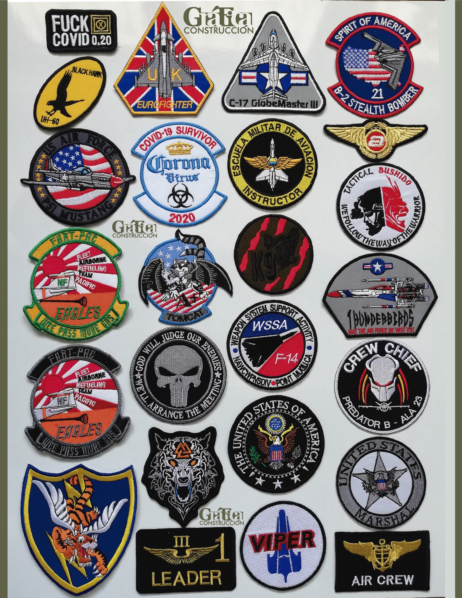 PARCHES AMERICANOS, PARCHES MILITARES, PARCHES TÁCTICOS, TACTICOS