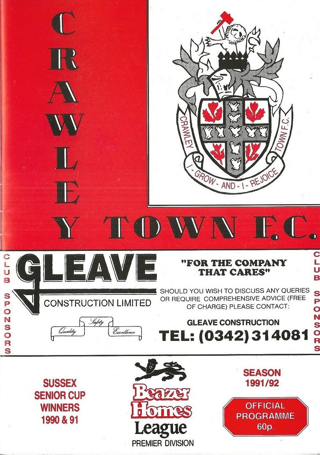 Pie and Mushy Peas: Crawley Town FC