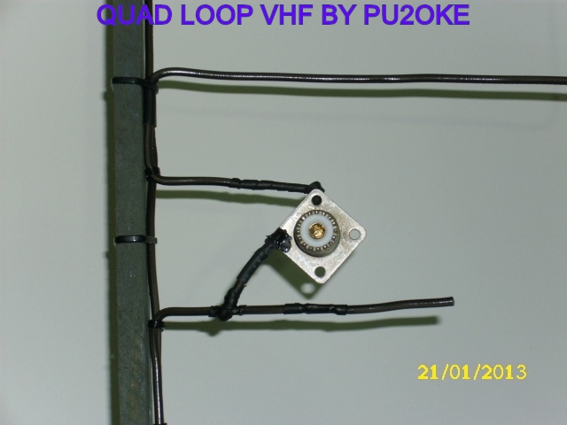 PU2OKE - S.RICARDO: QUAD LOOP ANTENNA VHF BY PU2OKE