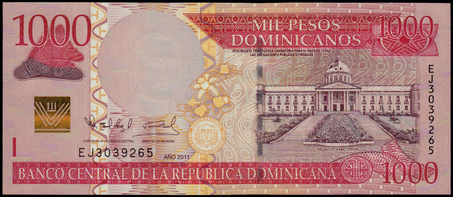 Dominican Republic 1000 Pesos Oro Banknote 2011 World Banknotes Coins