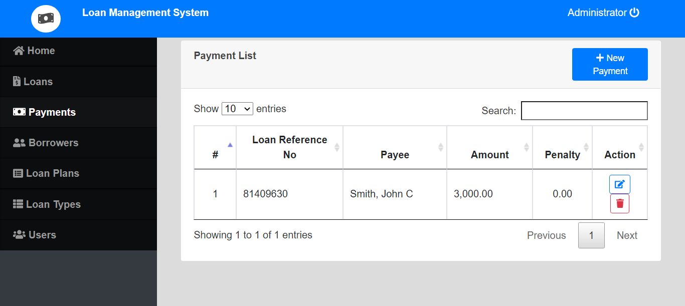 Loan Management System in PHP MySQL with Source Code
