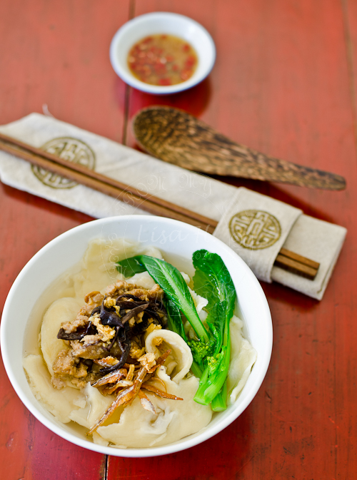 Pan Mee/ Tearaway or Pull-apart Noodle - Lisa's Lemony Kitchen