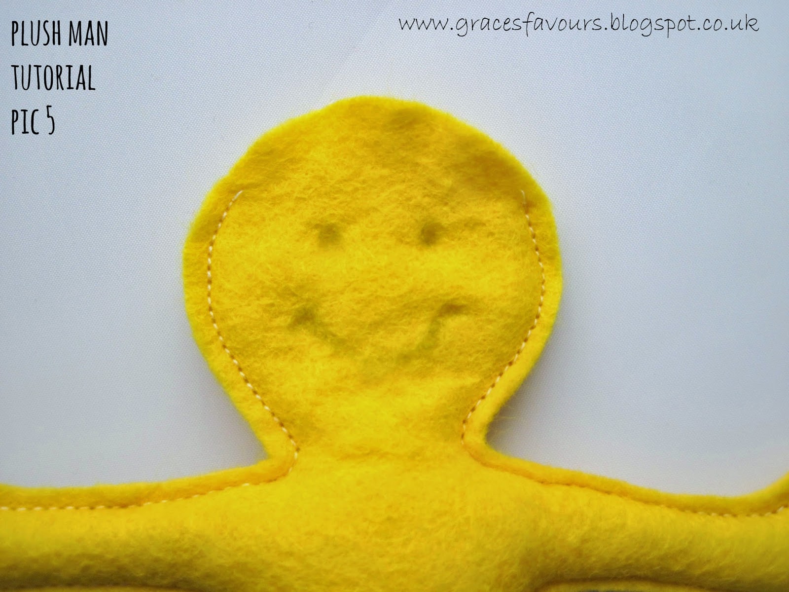 Grace's Favours - Craft Adventures: How To - Simple Felt Plush Man Toy ...