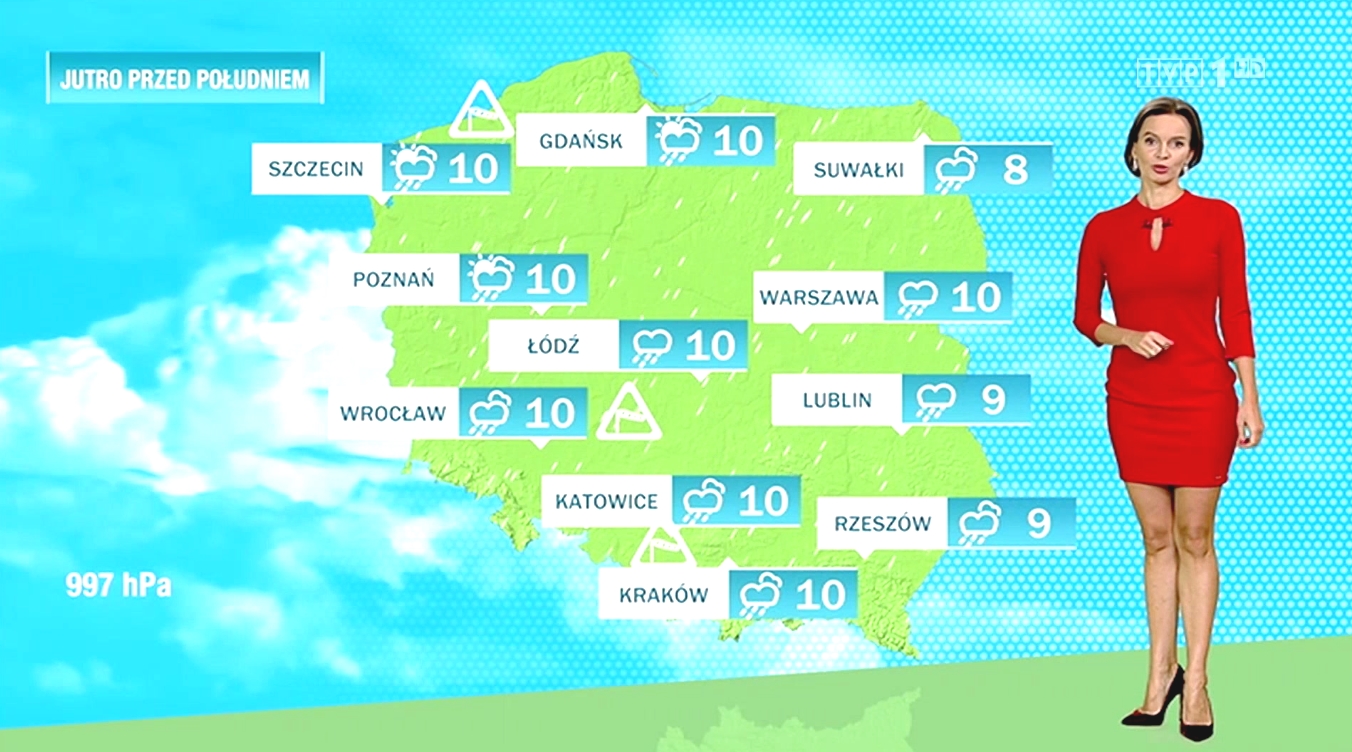 POGODYNKA PL: Milena Rostkowska-Galant w trapezowej ultra mini ...