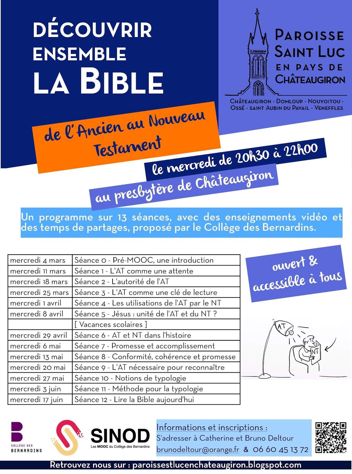 Venez découvrir la bible le mercredi soir : de l'ancien au nouveau ... Venez découvrir la bible le mercredi soir : de l'ancien au nouveau ...