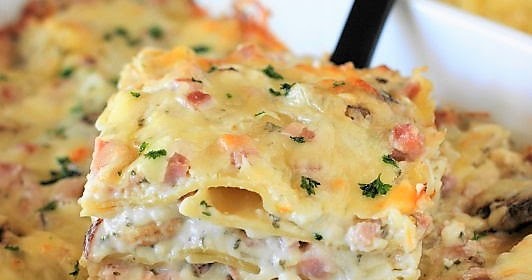 Ham & Cheese Lasagna | The Kitchen is My Playground