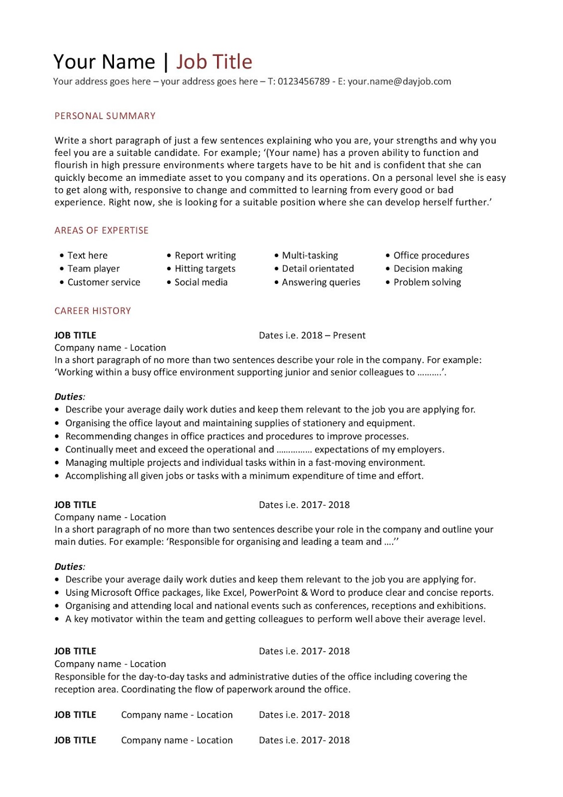 FREE CV TEMPLATE Docx Pdf File Download Free Avari Point free-cv-template-docx-pdf-file-download-free-avari-point