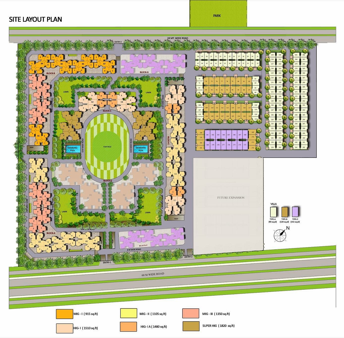 PANCHSHEEL GREEN- 2: Site Layout Plan
