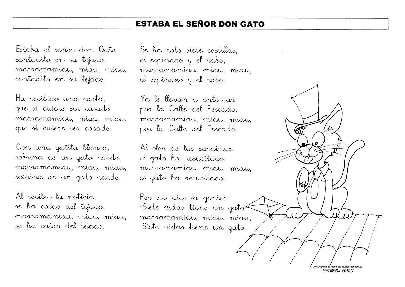 PRIMEROMONSALUD: Canción: Estaba el señor don Gato. PRIMEROMONSALUD: Canción: Estaba el señor don Gato.
