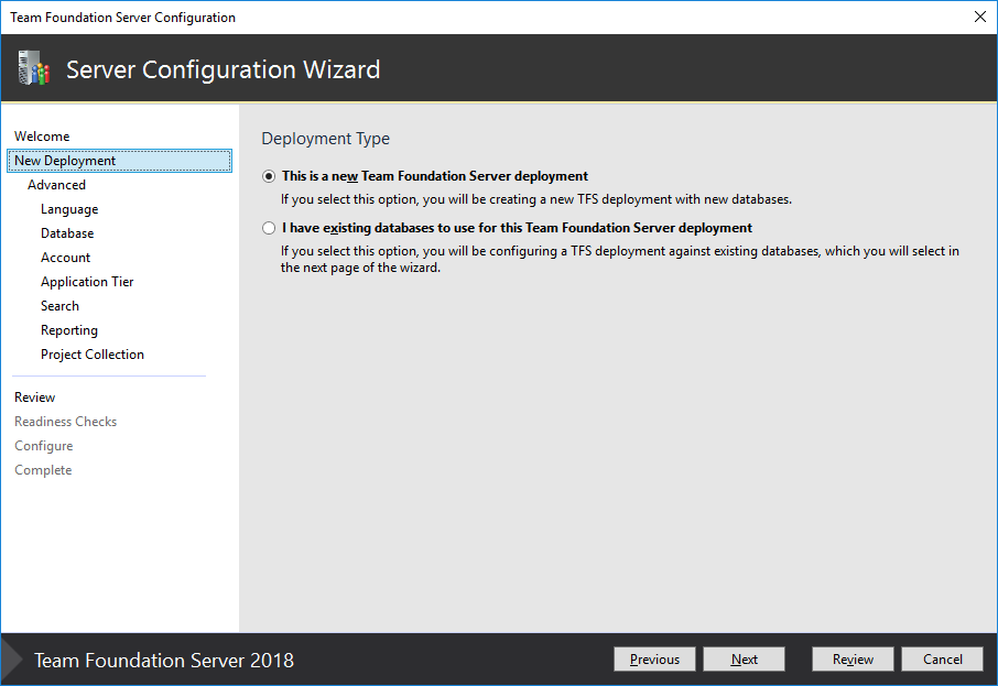 SQLAdmin: Team Foundation Server on a single server
