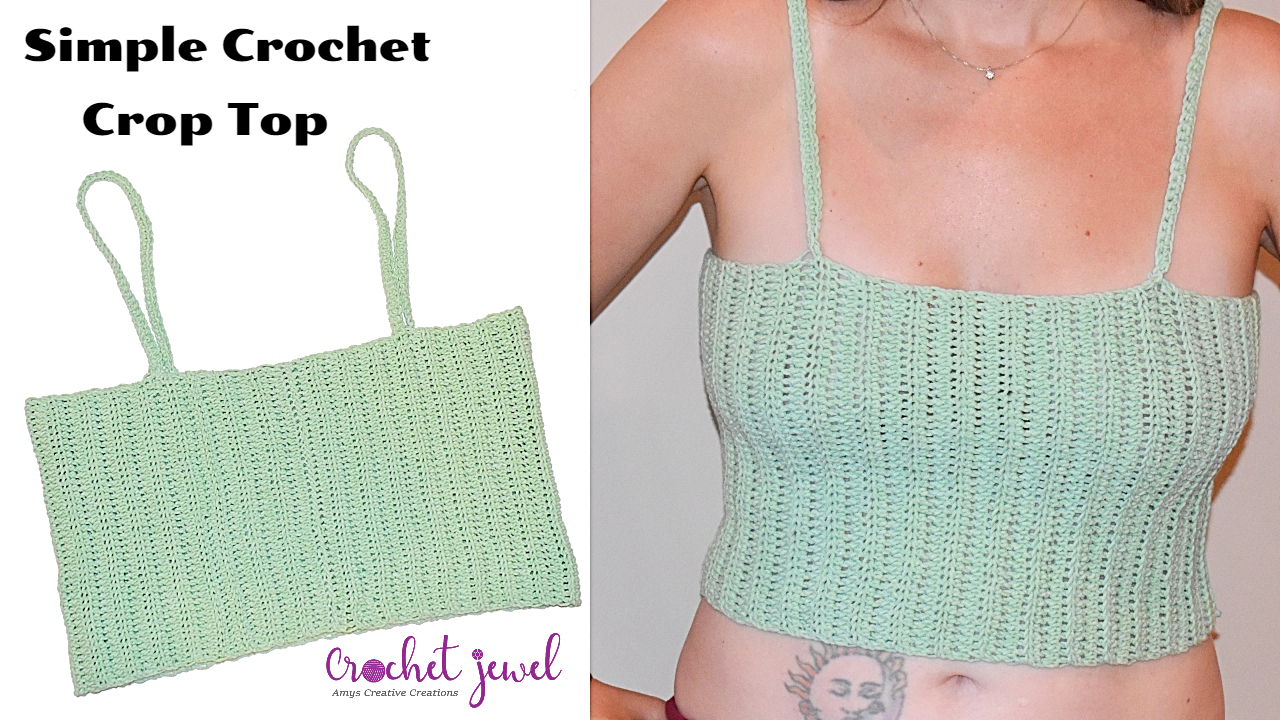 Amy's Crochet Creative Creations: How to Crochet an Easy Ribbed Crop ...