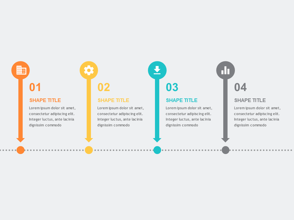 Dot Linear Description PowerPoint Templates - PowerPoint Free