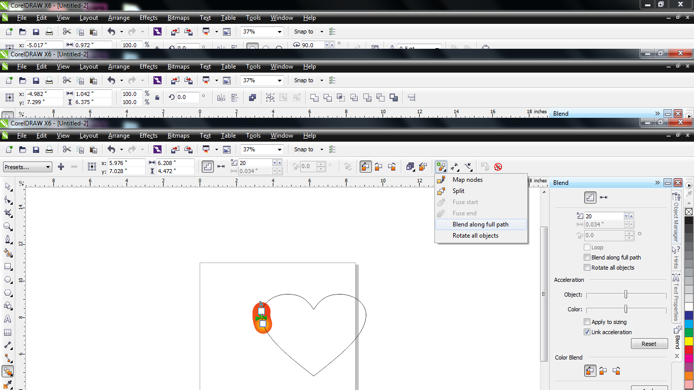 Cách sử dụng lệnh blend trong corel draw - THIẾT KẾ ĐỒ HỌA - ĐAM MÊ VÀ ...
