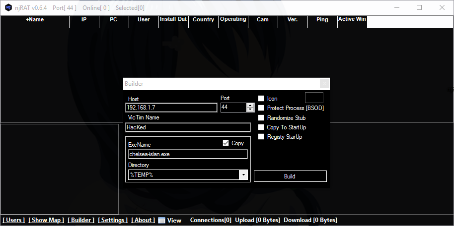 cara hacking menggunakan nJRAT