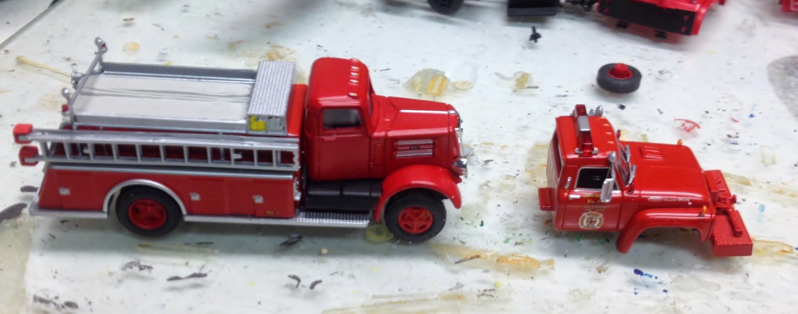 Nirvana Valley Model Railroad: Quick HO vehicle kitbashes, Fire Truck ...
