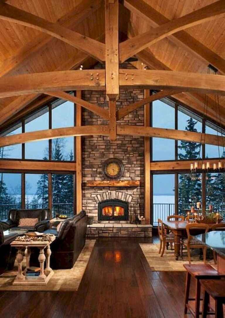 50 Exotic Traditional Fireplace Cabin To Create A Romantic Atmosphere ...