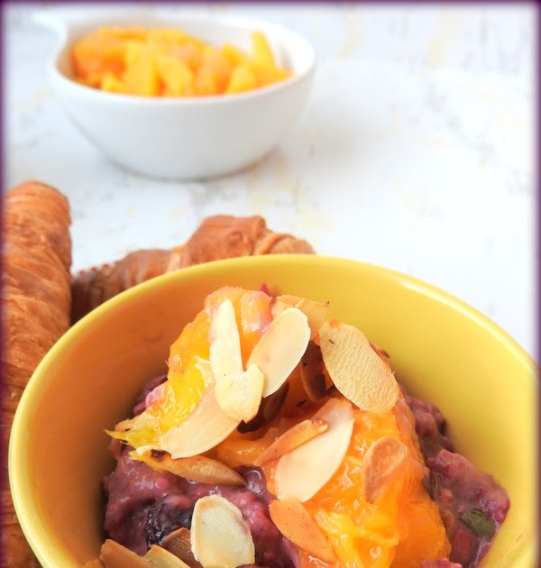 Bol mangue et flocons d'avoine/ bol mango y avena