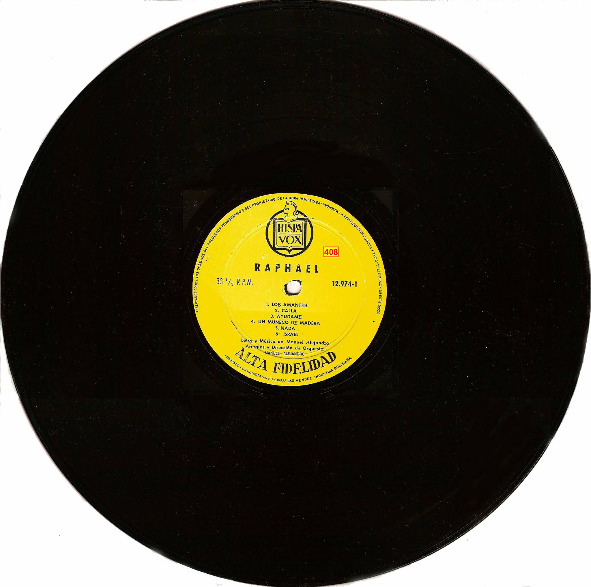 MUSICOTECA ALAY: RAPHAEL - (10) ALGO MAS... (1971) LP