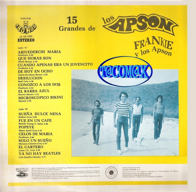 sɐɹǝdnɹƃ sǝuoıɔɔǝΙoɔ: Los Apson-15 Grandes Exitos