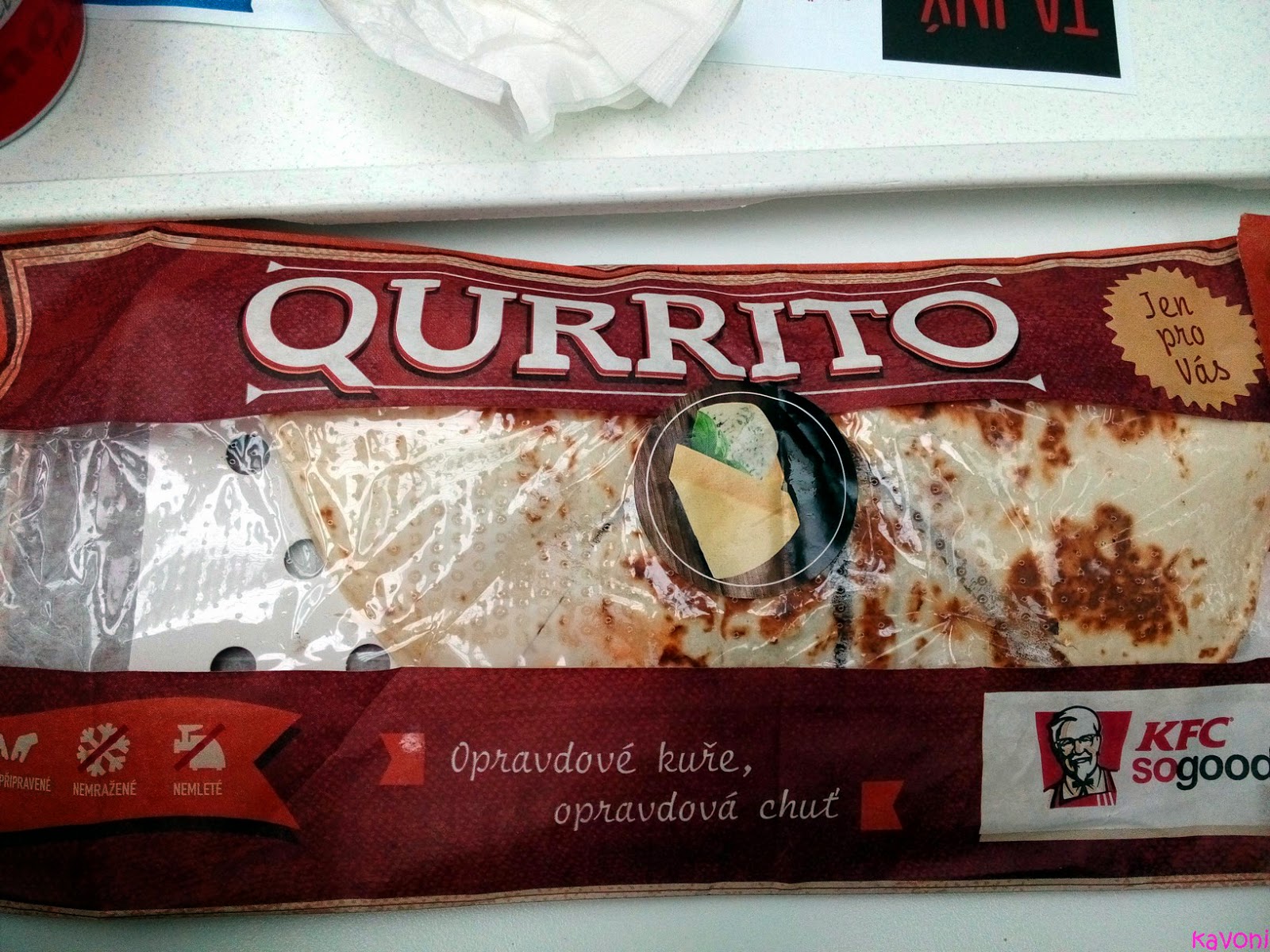 kavoniho žrádlo: Qurrito se 4 druhy sýrů, KFC