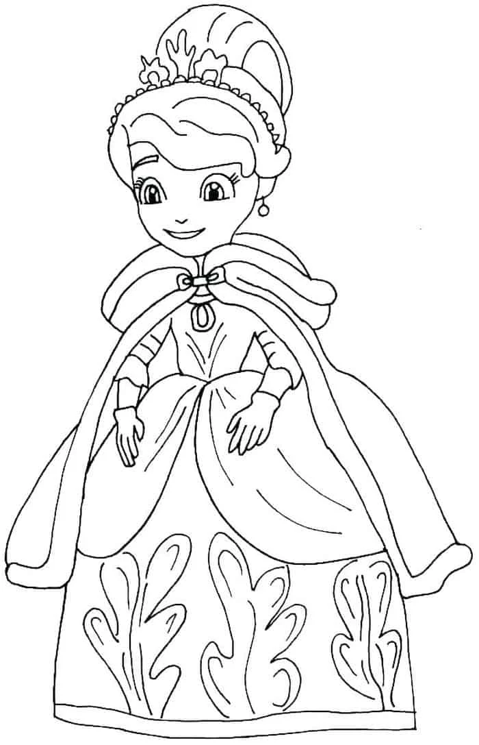 Princess Coloring Pages - Yuk Sebar