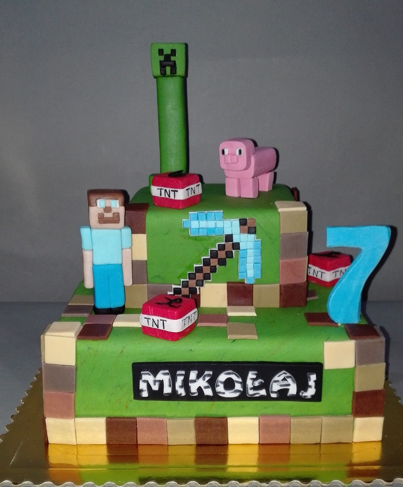 tortymirki: Tort minecraft