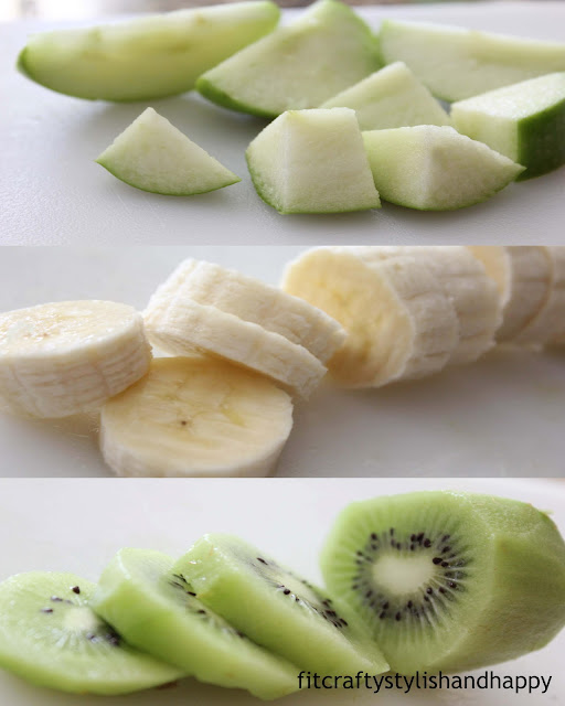 Fit, Crafty, Stylish and Happy: Fruit Kabobs and Dip for St. Patty's Day