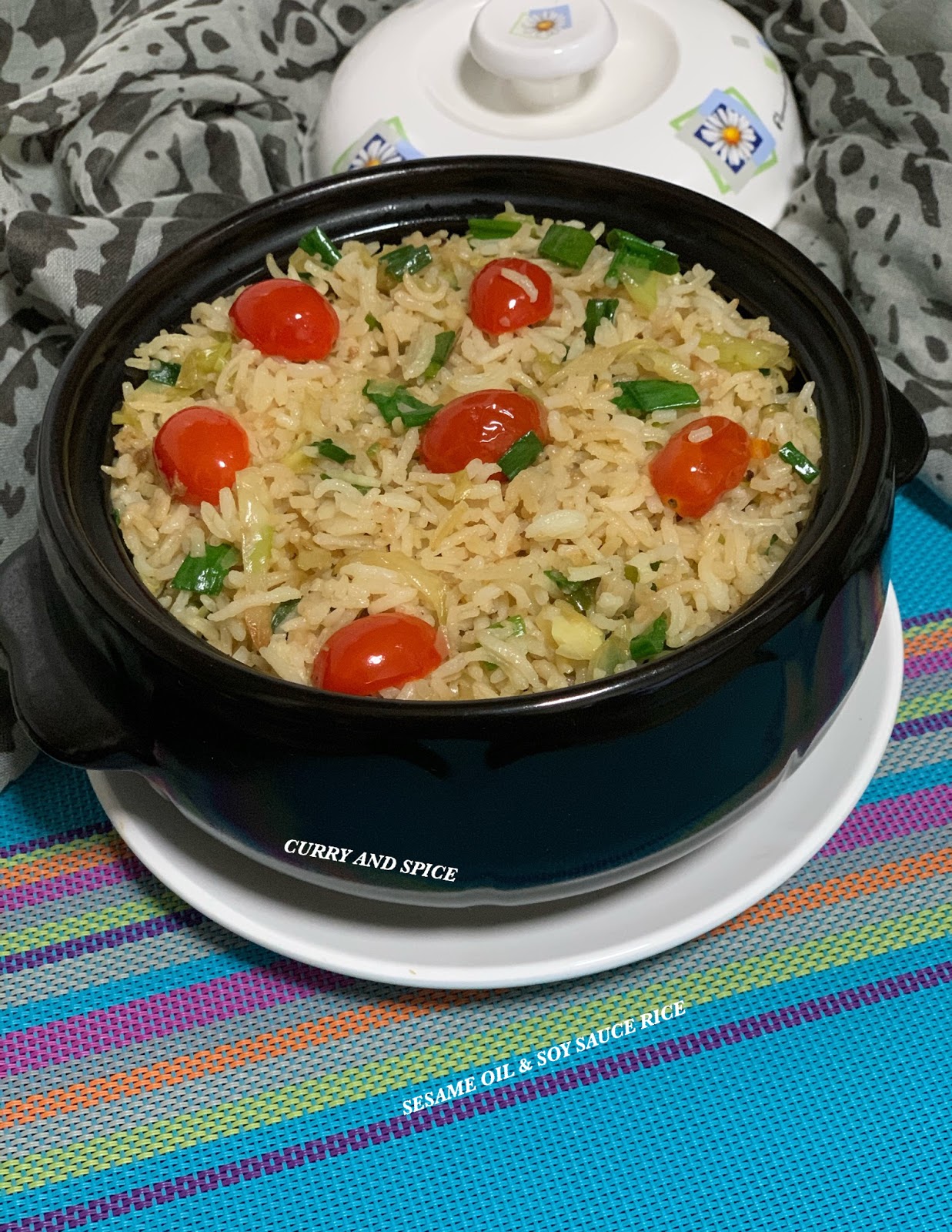 CURRY AND SPICE: SESAME OIL & SOY SAUCE RICE