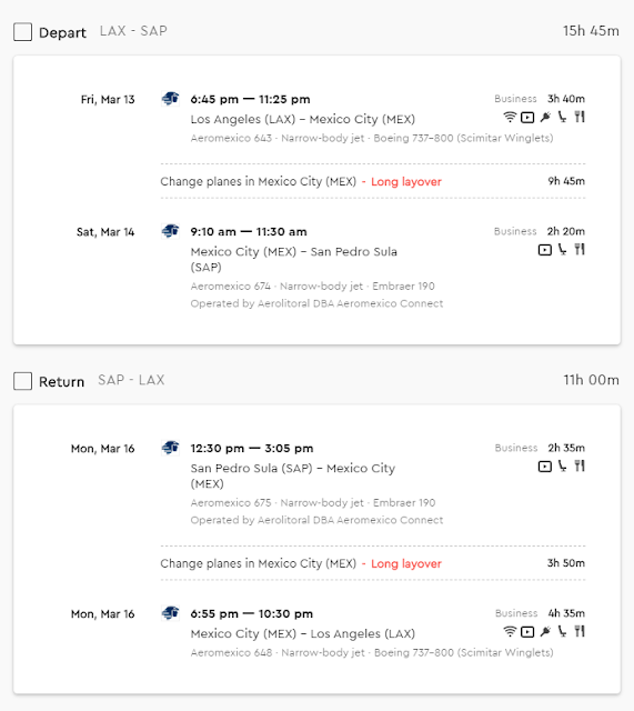 AM: LAX to SAP from $475 earning 1870 MQDs or 60 XPs - FlyerTalk Forums