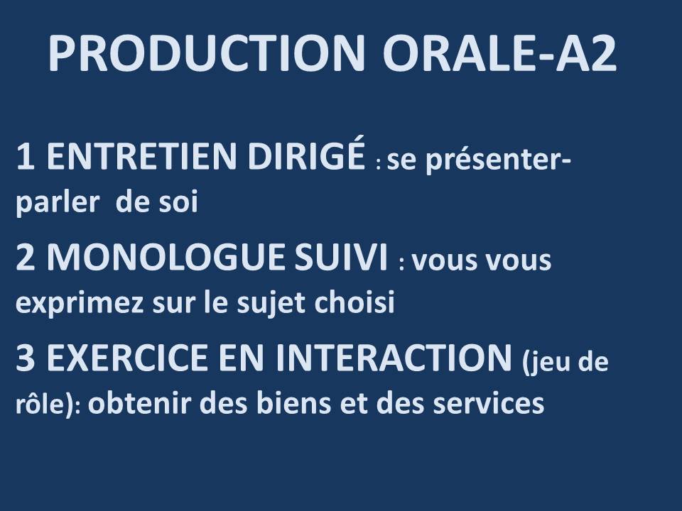 françaisminucci: Production orale