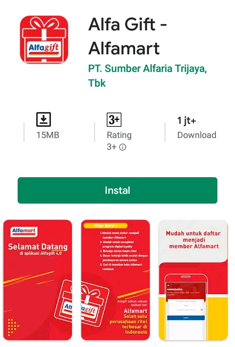 Alfagift, Aplikasi Digital Konsumen Alfamart - SekolahMuOnline