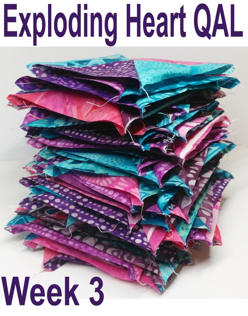 Slice of Pi Quilts: Exploding Heart Quilt Along - Week 3