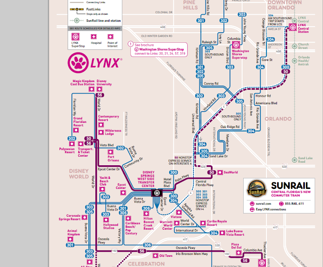 Around The World: LYNX Orlando Florida's New Map January 2016
