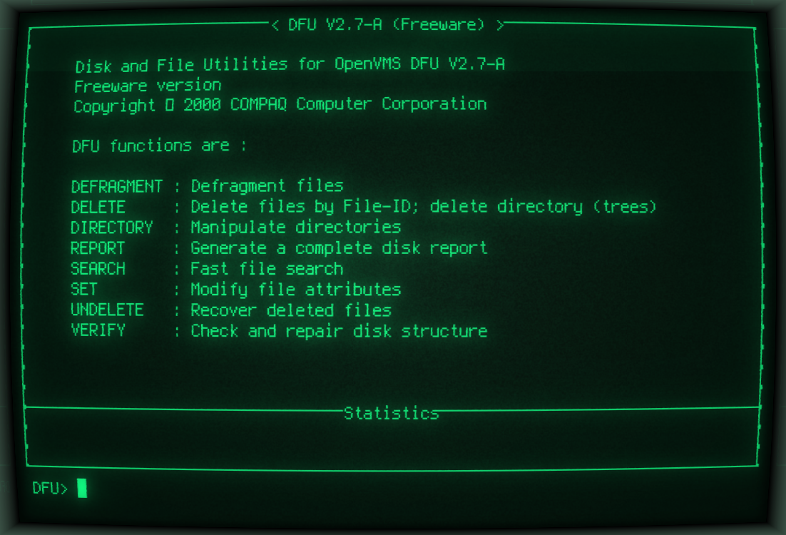Installing and Executing DFU - the awesome ODS-2 Disk and File ...