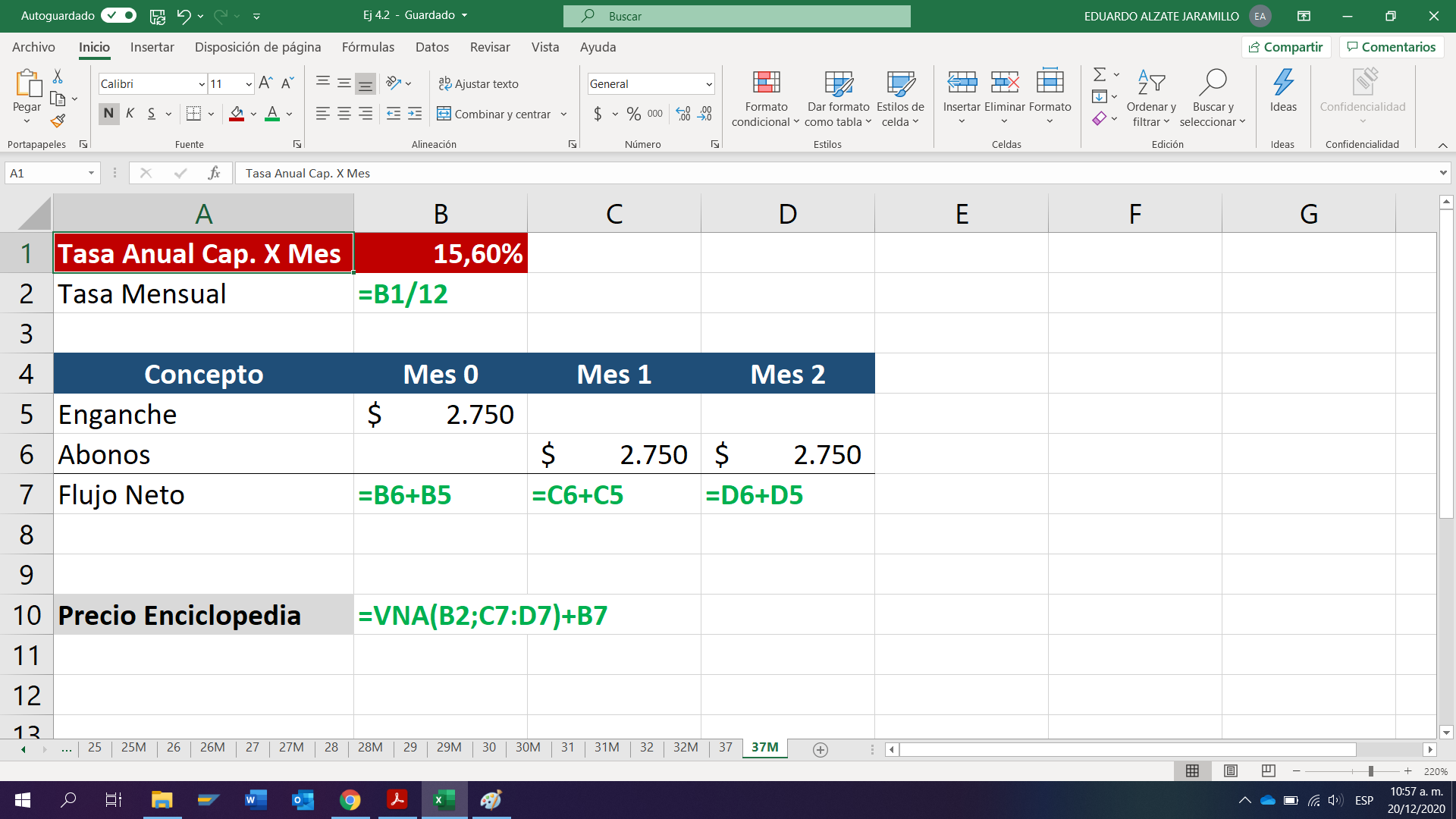 Finanzas, excel, vba, sql y algo más...: 2020