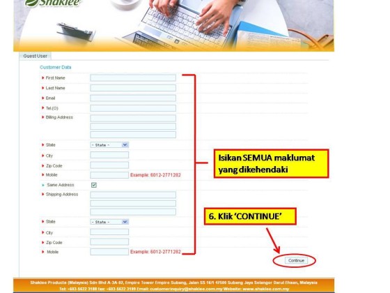 .: Cara Order Produk Shaklee Melalui Website Shaklee