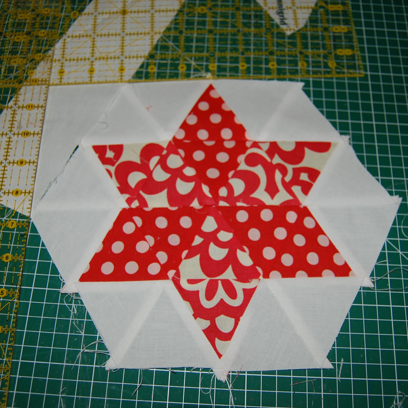 BLONDE DESIGN: Make - Quilted 6 Pointed Star