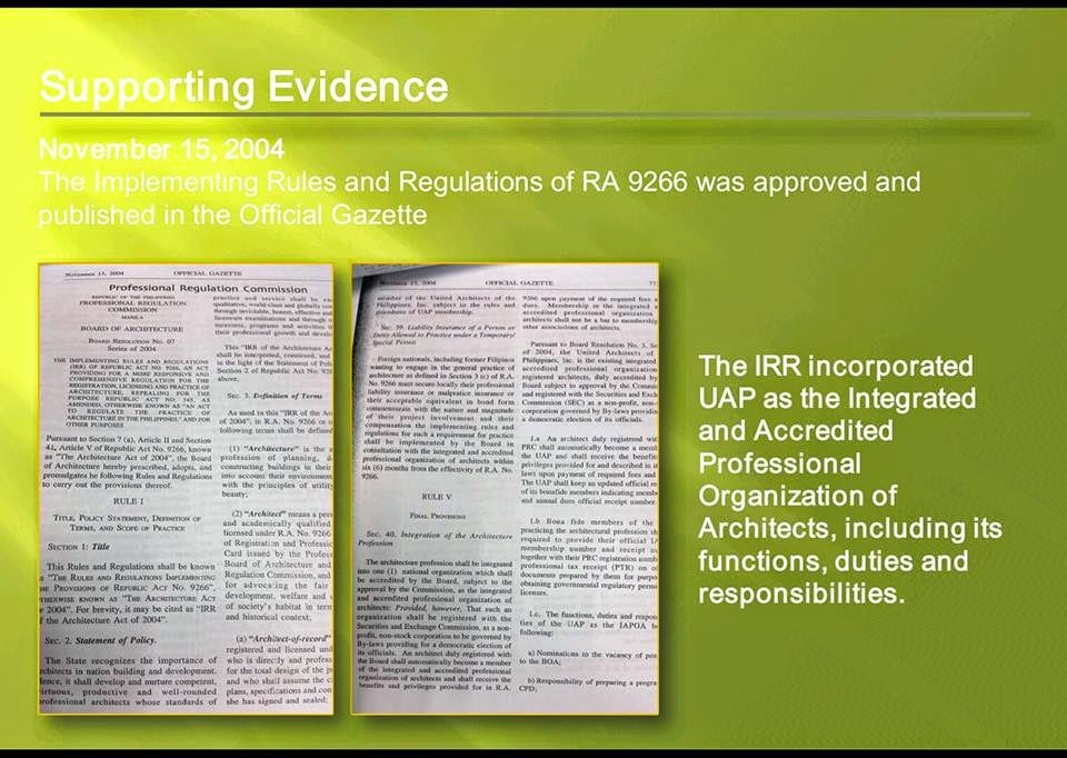 UAP is the IAPOA ~ United Architects of the Philippines