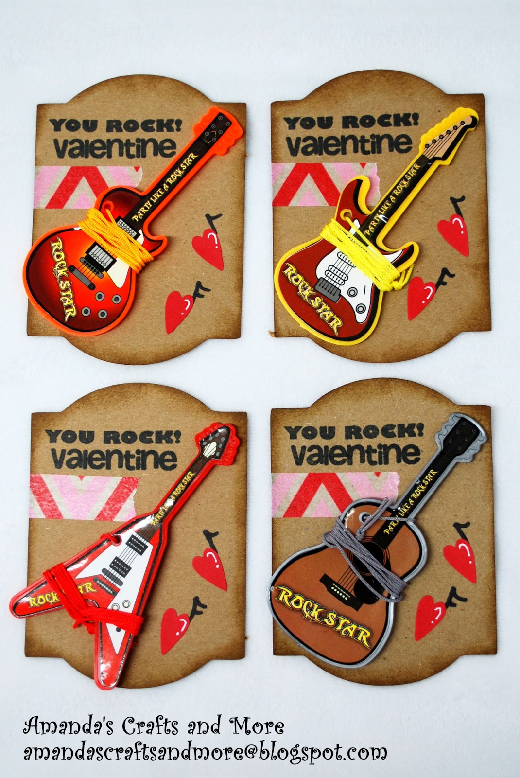 Amanda's Crafts and More: You Rock! Valentine..