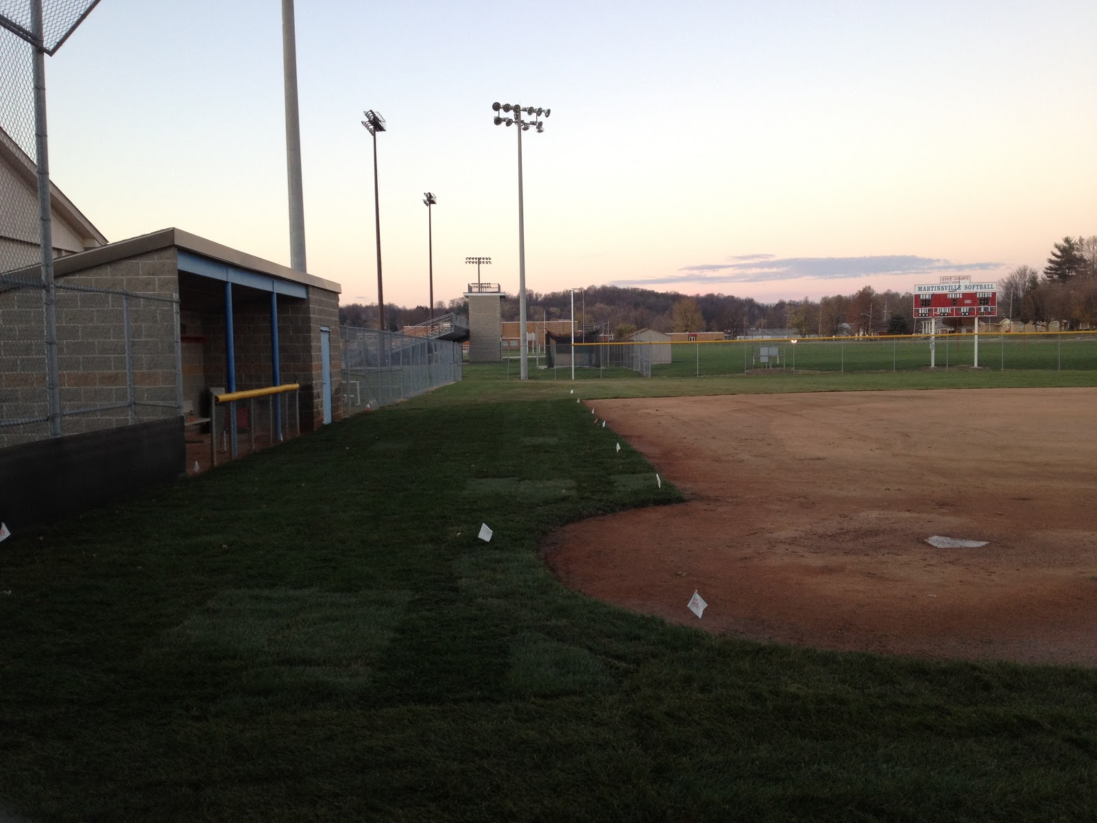 Smart Turf: Softball Infield Grade and Drainage - Martinsville High School