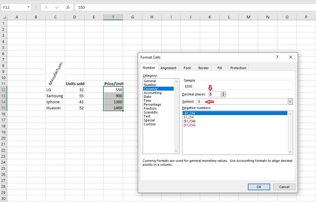 How to use math formulas in Excel