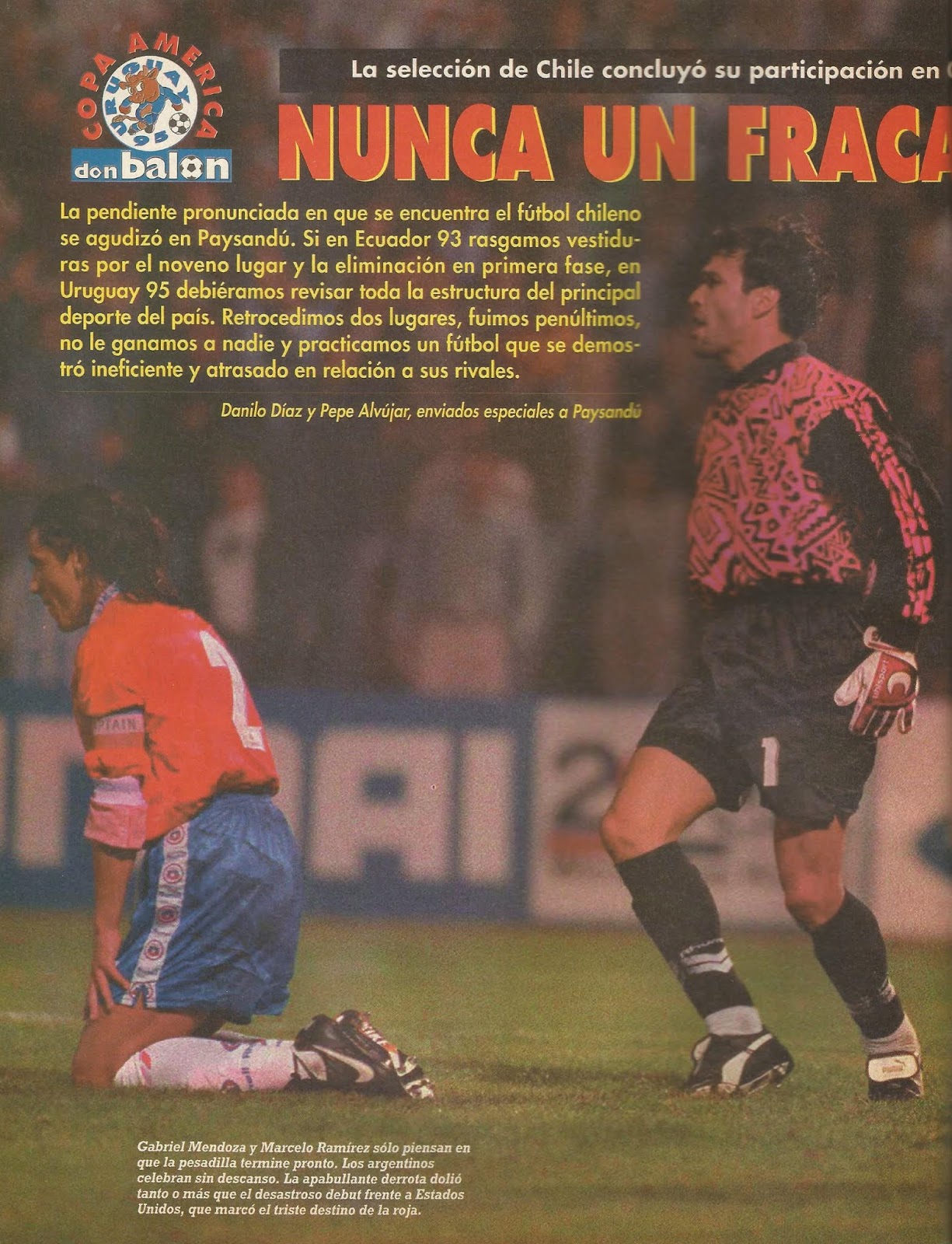 Partidos de la Roja: [11/07/1995] Argentina-Chile | 4:0