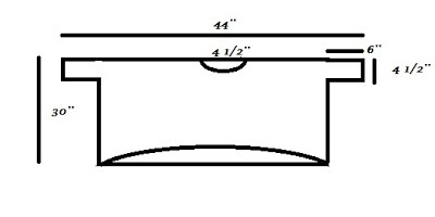 The Crafty Novice: DIY Sew: Rectangle Top Modified