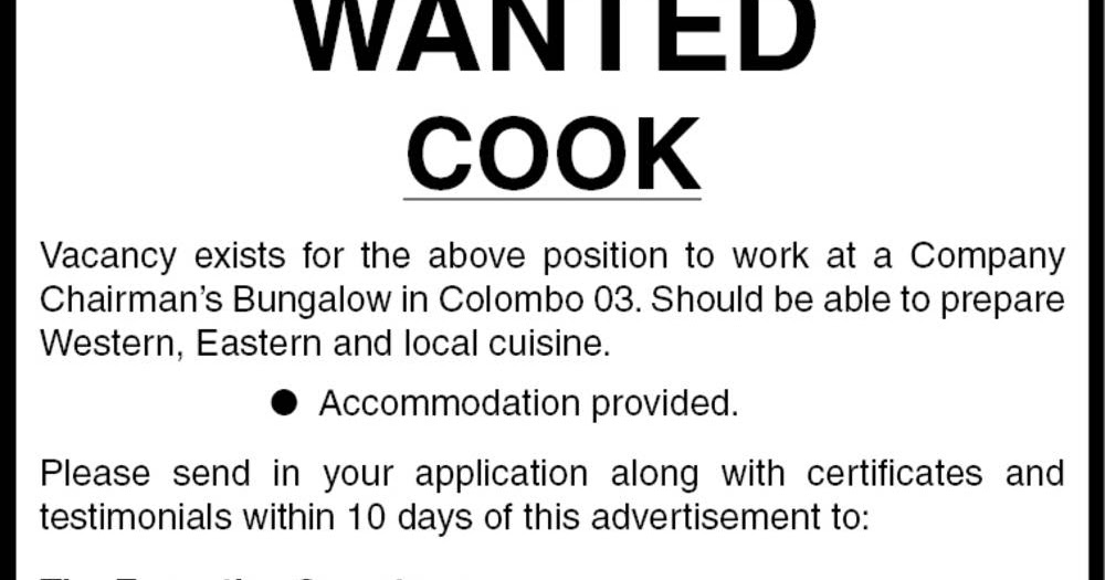 Latest Jobs in Sri Lanka